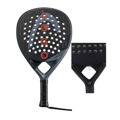 China Factory Directly Diamond Shape  OEM Customized Palas De Padel 3K 12K 18K Carbon Fiber Raquete  Padel Rackets for sale