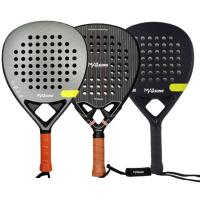 China 2025Factory Customized Design Your Own Tennis Racket Paddle Hot Sale 12K Carbon Fibre Padel Rackets with Soft EVA for sale