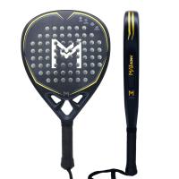 China 2025 Factory Customized Design Your Own Tennis Racket Paddle Hot Sale 18K Carbon Fibre Padel Rackets with Soft EVA for sale