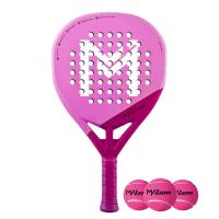 China OEM Padel Ball Racket Paddle  12k  Diamond Shape Carbon Fibre Custom Padel Rackets Set with Sandwich EVA Raquete Manufacture for sale