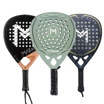 China 2025 Professional Padel Racket Carbon Fiber Soft EVA Rackets Durable Wholesale Customized for sale