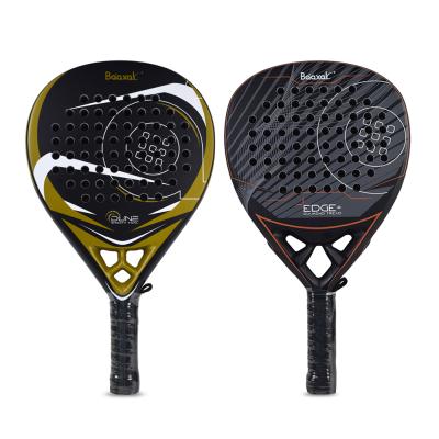 China OEM 3d Rough Surface Padel Racket with EVA Memory Flex Foam Core Carbon Fiber Padel Tennis Ball Racquets Paddle Tennis Racket for sale