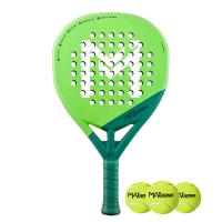 China Hot Sell Paddle Racket Carbon Fiber Power Diamond Shape Tennis Paddle 3 Paddle Ball Racquets Padel Racket Set for sale