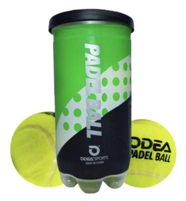 China ODEA Direct High Quality Professional 45% Wool Woven Tennis Ball 2pcs Natural Rubber OEM Padel Tennis Balls for sale