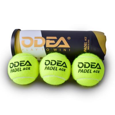 China ODEA Factory Price OEM Resilience 57% Wool Pressurized Professional Woven Felt Paddle Tennis Ball for Tennis Padel Court Sport for sale