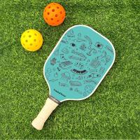 China Custom Logo High Quality High-End Box Packing Raw Carbon Fiber Pickle Ball Pickleball Paddle for Professional Players for sale