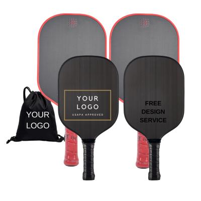 China New Design Outdoor Pickleball Paddle Usapa Approved Carbon Fiber Pickleball Paddle for sale