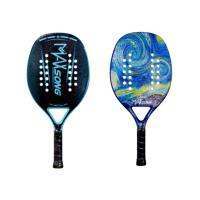 China Big Sales Promotion  in Low Price  Professional Factory Beach Tennis Racket 50% Carbon Fiber Beach Paddle in Stock for sale