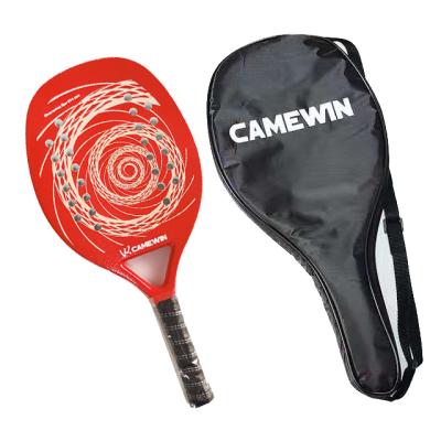 China Big Sales in Low Price  Professional Factory Beach Tennis Racket 50% Carbon Fiber +50%glass Fiber Beach Paddle in Stock for sale