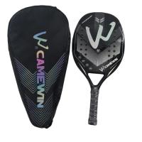 China 2023 in Stock 3K Beach Tennis Racket Camewin Full Carbon Fiber Rough Surface With Cover Bag Send One Overglue Gift High Quality for sale