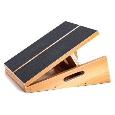 China Wooden Stretch Board Portable Solid Wood Fitness Inclined Pedal Thin Calf Wooden Stretcher Exercise Fitness Equipment for sale