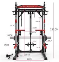 China Factory Price Smith Machine Fitness Equipment Barbell Weightlifting Bench Combo Squat Rack Set for sale