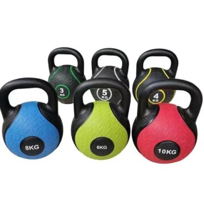 China Hot Selling New Arrival Weightlifting High Quality Gym Fitness Rubber Coated Kettlebell 3KG - 20KG Competition Kettlebells for sale
