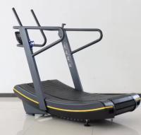 China Commercial Curved Treadmill Without Powerunpowered Treadmill LED ScreenTreadmill for sale