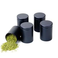 China 0.23mm Thickness Matte Black Tin Food Containers With Lids for sale