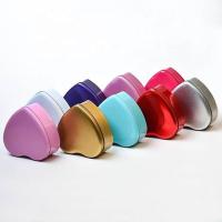 China Multi Color Chocolate Tin Box Food Gift Tins Heart Shaped for sale