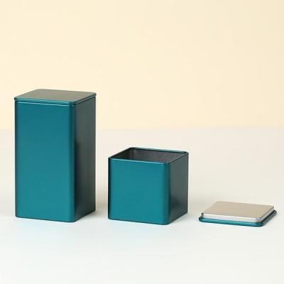 China Seamless Square Small Tin Box / Tin Cans packaging With Lids for sale