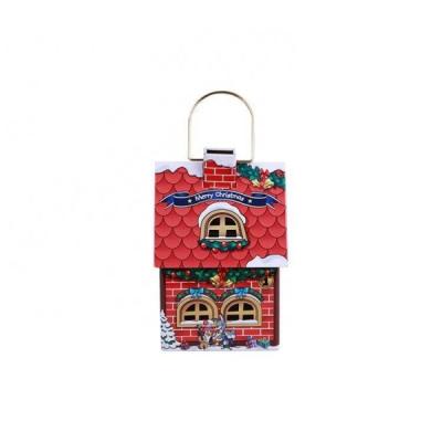 China Small House Shape Tin Box Metal Tin Packaging 0.28mm Thickness for sale