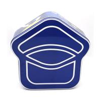 China House Shaped Tin Box Decorative Tin Containers With Seperate Lid for sale