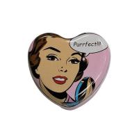 China Customized Color Heart Shape Tin Box Chocolate Candy Tins with lid for sale
