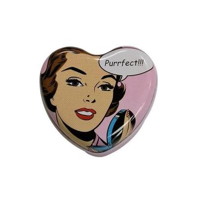 China Customized Color Heart Shape Tin Box Chocolate Candy Tins with lid for sale