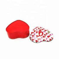 China Empty Heart Shape Metal Tin Box Container For Food Packaging for sale