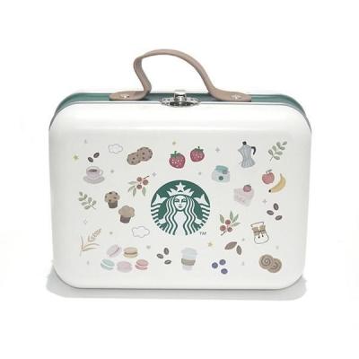 China 0.23mm Tinplate Storage Metal Tin Box With Carrying Handle And Lock for sale