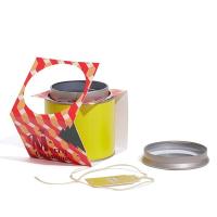China Food Grade Christmas Tin Cookie Box / Holiday Tin Printed Gift Box for sale