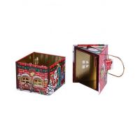 China Small House Shape Tin Box Metal Tin Packaging 0.28mm Thickness for sale