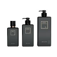 China Pet PP Plastic Square Bottle With Pump For Cosmetic Packaging for sale