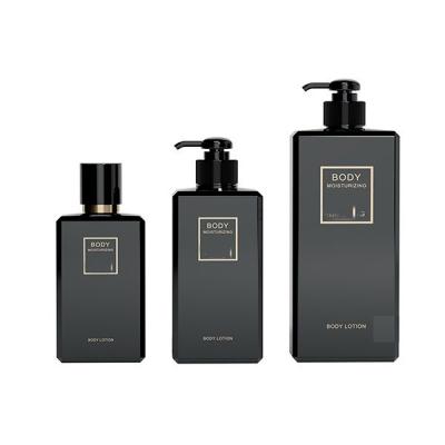 China Pet PP Plastic Square Bottle With Pump For Cosmetic Packaging for sale