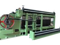 China Double Rack Drive 84x120mm Gabion Box Wire Mesh Netting Machine for sale