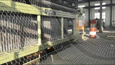 China Double-Twist Hexagonal Mesh Machine with 220/380V Voltage 5300mm Weaving Width and 7200x1530x2560mm Dimension for sale