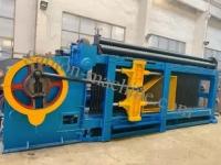 China Low Noise195m/h Automatic Gabion Machine 84*110mm Stone Cage Wire Mesh for sale