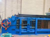 China 66*85mm Gabion Machine 4.0mm PVC Wire Mesh 2*1*1m for Sustain Bank for sale