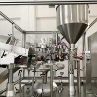 China Industrial Plastic Tube Filler 2KW Ointment Filling And Sealing Machine for sale