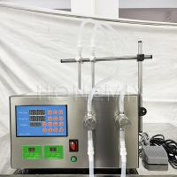 China Desktop Small Bottle Filling Machine Double Head Plastic Ampoule Filling Machine for sale