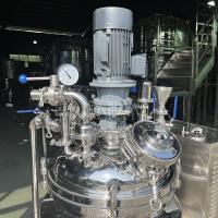 China 380V Vacuum Emulsifying Mixer Machine Homogenizing Tank Fixed Type for sale