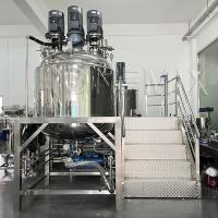 China Fixed Vacuum Emulsifying Mixer 1000L Toothpaste Making Machine 5.5KW for sale