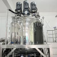 China Fixed Vacuum Emulsifying Mixer 1000L Toothpaste Making Machine 5.5KW for sale