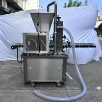 China Automatic Gear Pump Bath Lotion Two Heads Filling Machine Pneumatic Feeding Material for sale