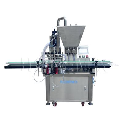 China Automatic Gear Pump Bath Lotion Two Heads Filling Machine Pneumatic Feeding Material for sale