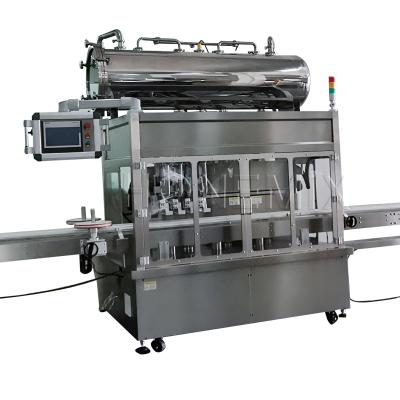 China Four Head Cream Filling Machine Tracking Servo Piston Capping Machine for sale