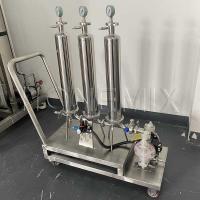 China Liquid Perfume Making Machine Three Stage Perfume Filter Stainless Steel for sale