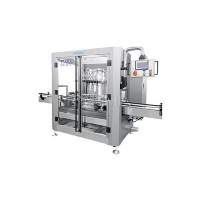 China Automatic Food Grade SIEMENS HMI Mutiple Heads Piston Jam Paste Filling Machine for sale