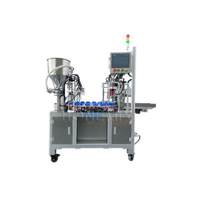 China Automatic Two Heads Toner Rotary Servo Liquid Cream Filling Capping Machine for sale