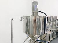 China 2 HeadsCosmetic Lip Gross Filling Equipment Vaseline Heated Filling Machine for sale