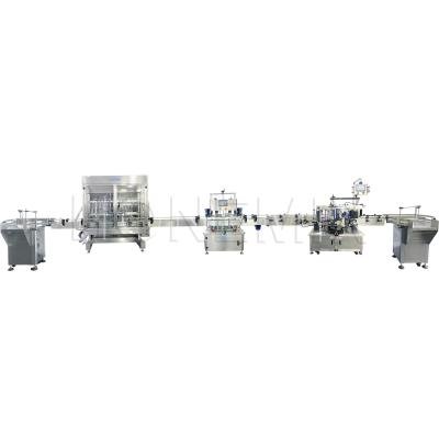 China Cream Filling Machine Ten Nozzles Filling Capping Labeling Line for sale