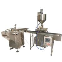 China Cosmetic Wax Filling Equipment Cream Bottle Constant Temperature Filling Line for sale