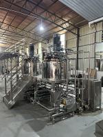 China Vacuum Emulsifying Mixer Body Cream Lotion Making Machine for sale